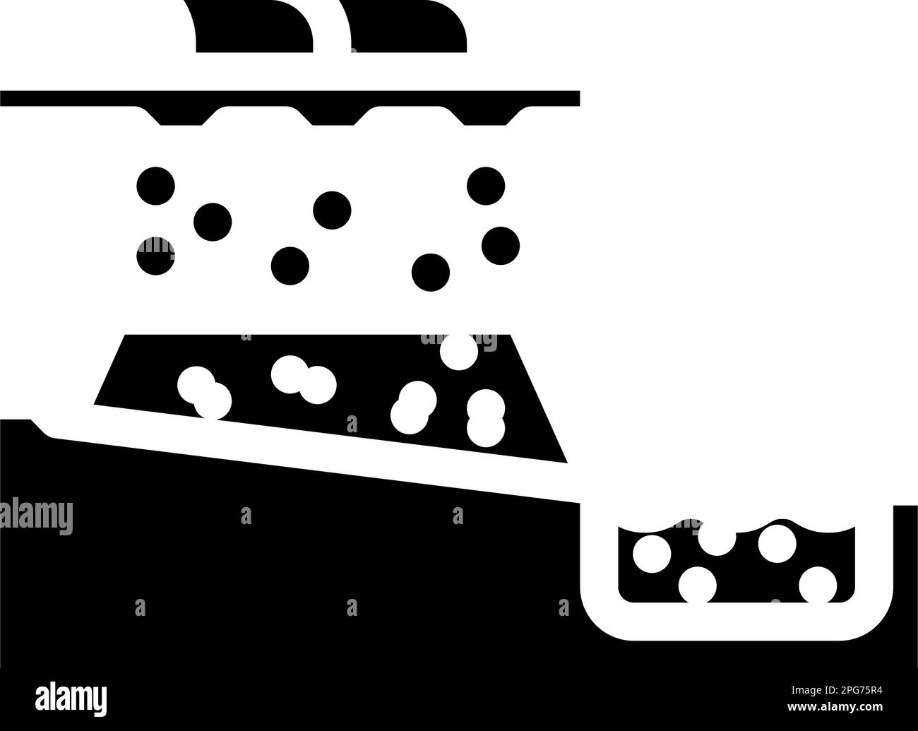 removing copper from oxide ore glyph icon vector illustration Stock ...