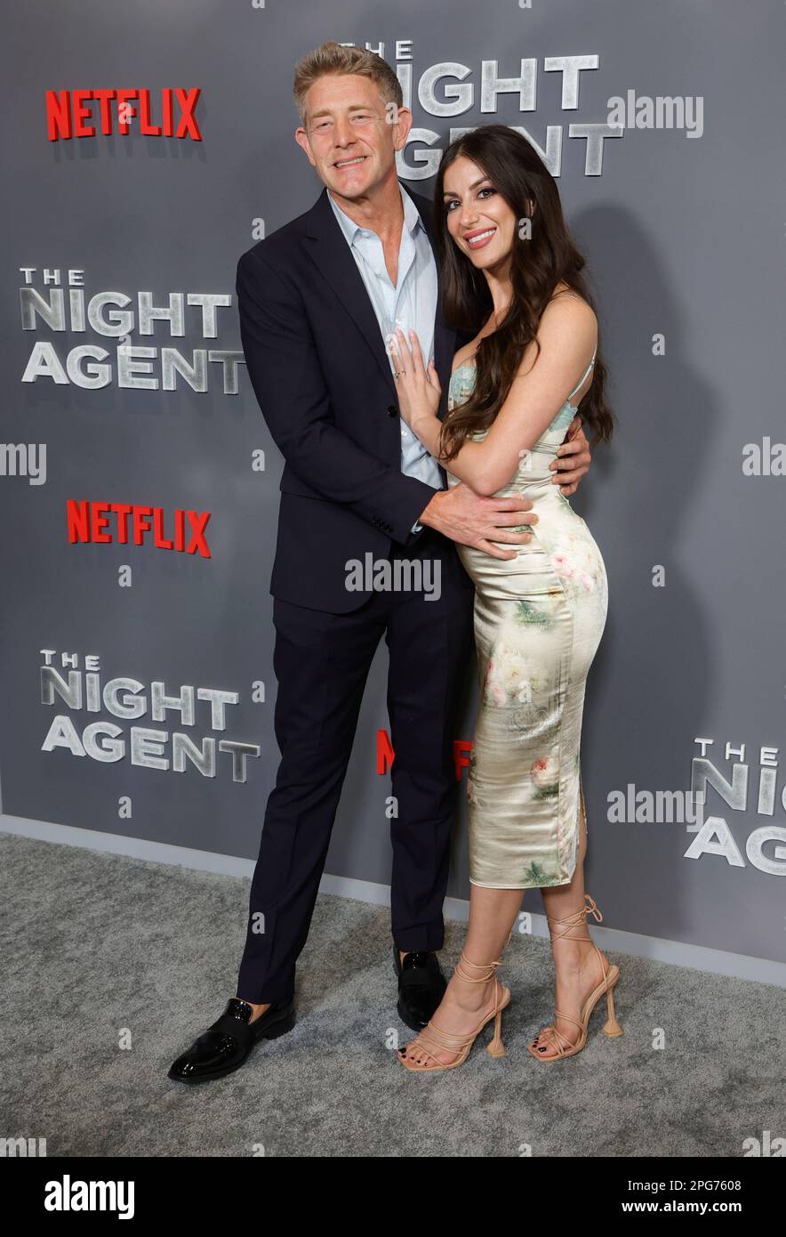 Los Angeles, California, USA. 20th Mar, 2023. Jason Nash, Nivine Jay. The Night Agent Los ...