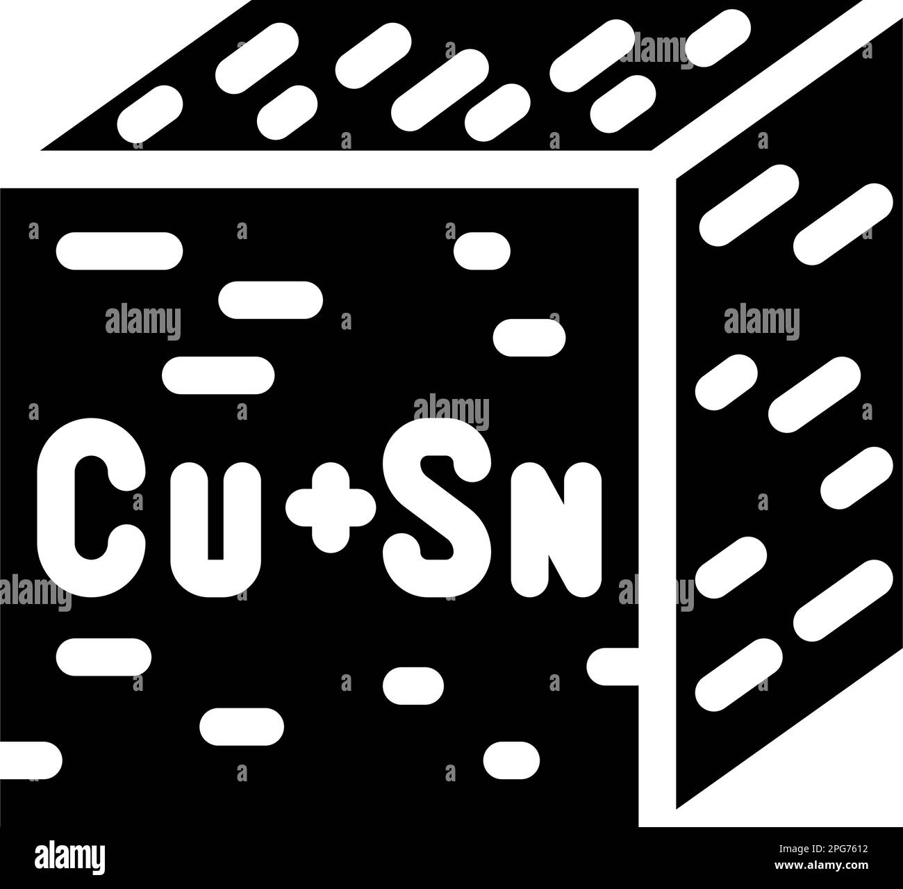 bronze metal copper glyph icon vector illustration Stock Vector Image ...