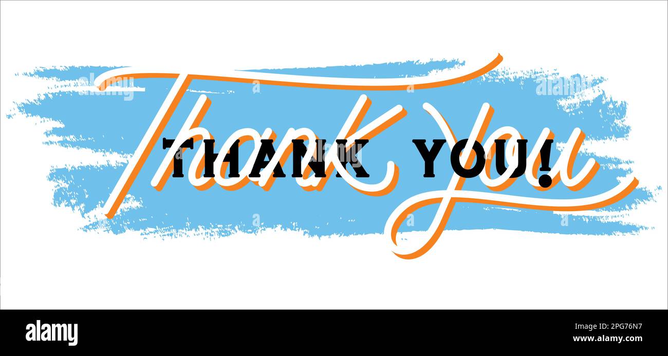 Thank You handwritten, Thank You calligraphy sign, Thank you card ...