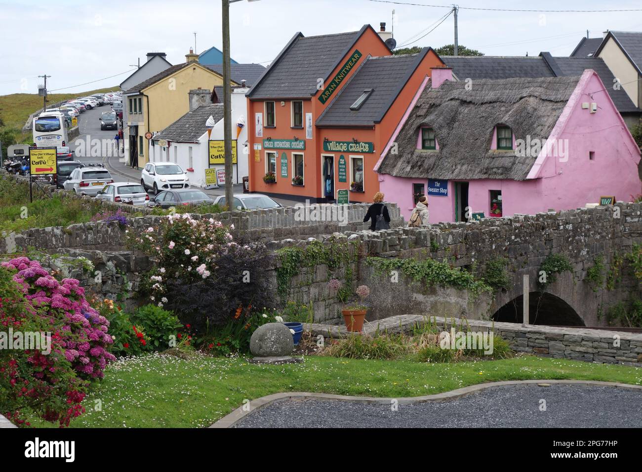 charming cottages in picturesque Doolin, County Clare Ireland Stock ...