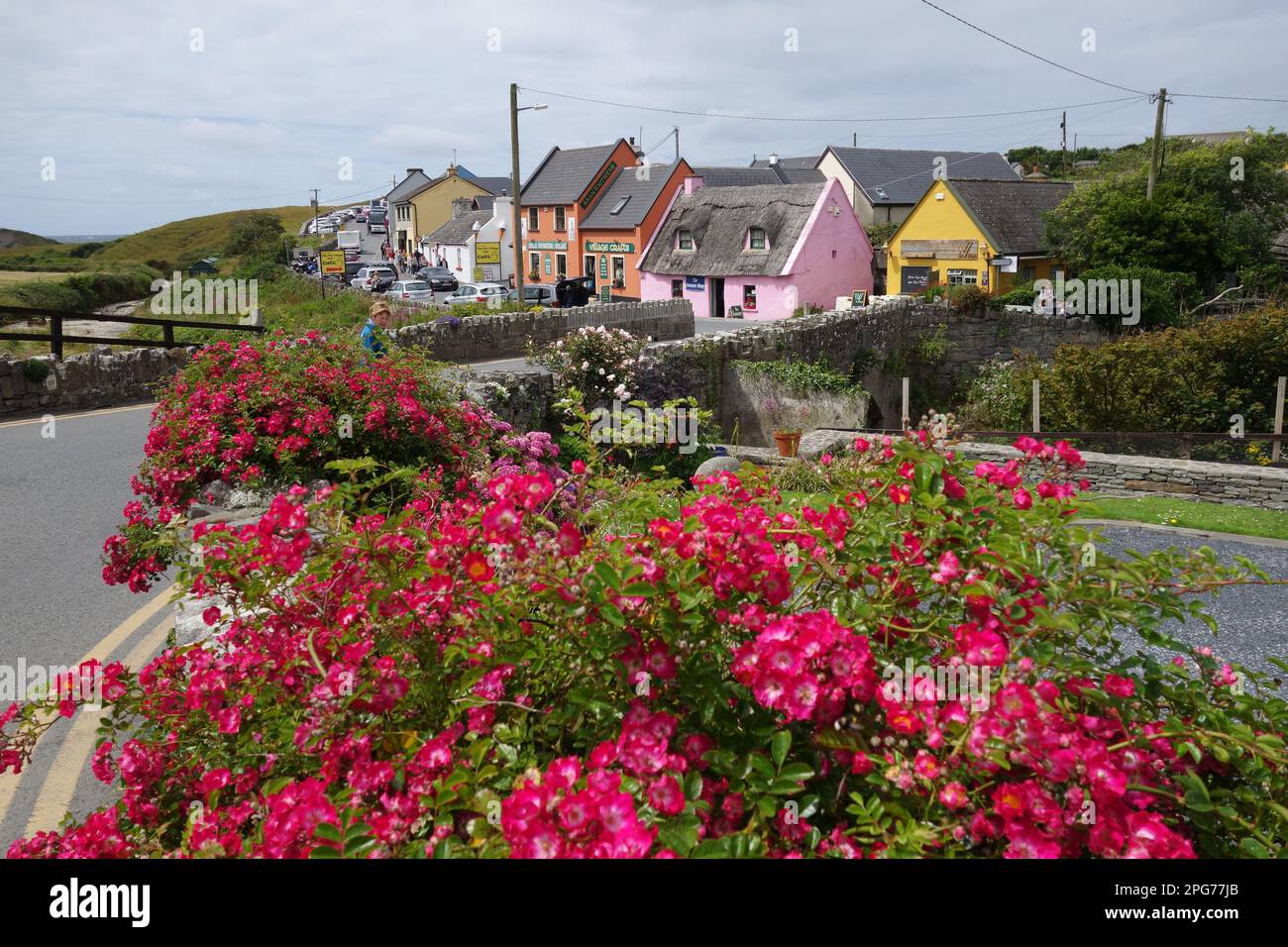 charming cottages in picturesque Doolin, County Clare Ireland Stock ...