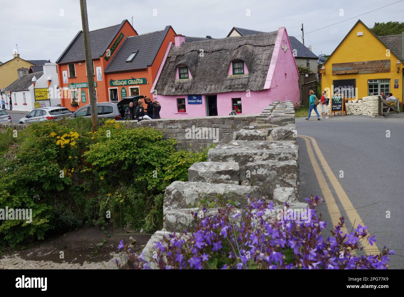 charming cottages in picturesque Doolin, County Clare Ireland Stock ...