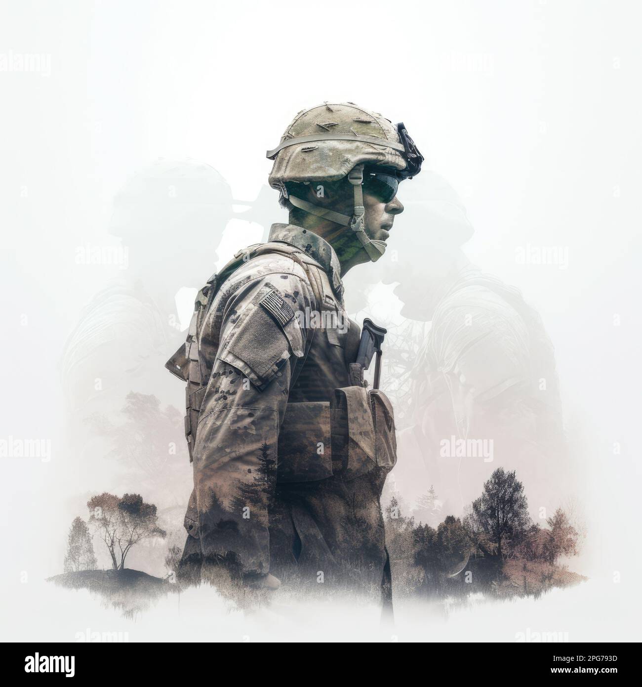 Army soldier rifle war military landscape hi-res stock photography and ...