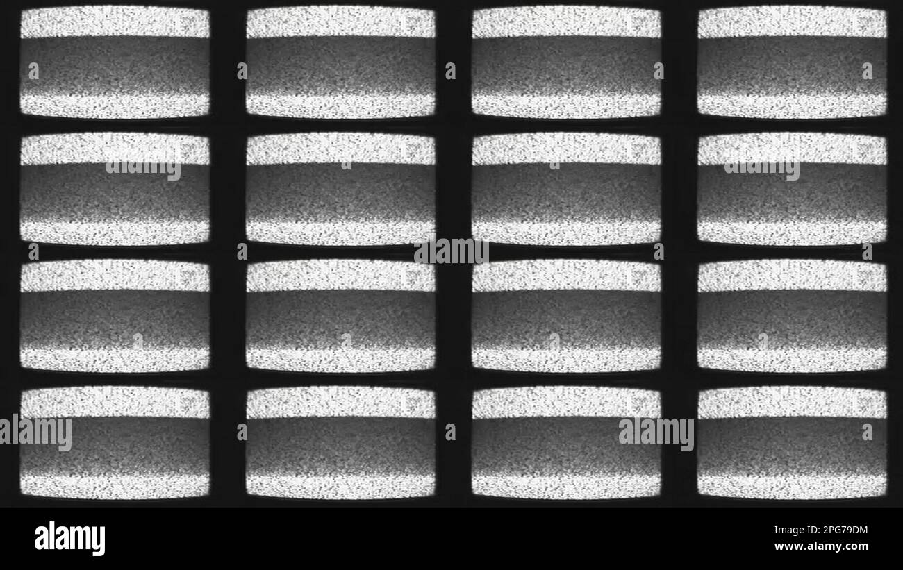 Analog tv screen set glitch noise display pattern Stock Photo - Alamy