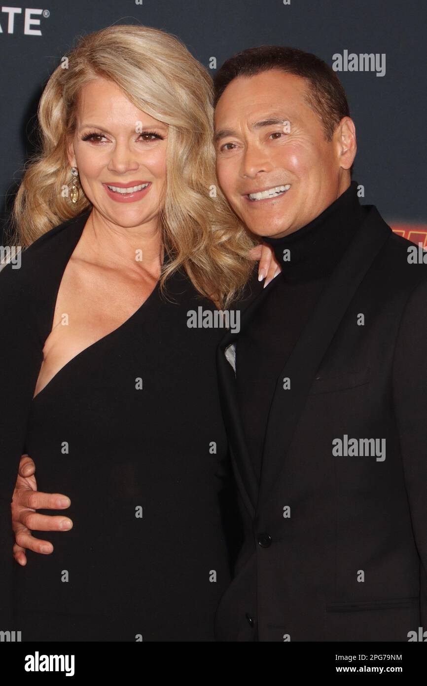 Julie Condra, Mark Dacascos 03/20/2023 “John Wick: Chapter 4” premiere ...