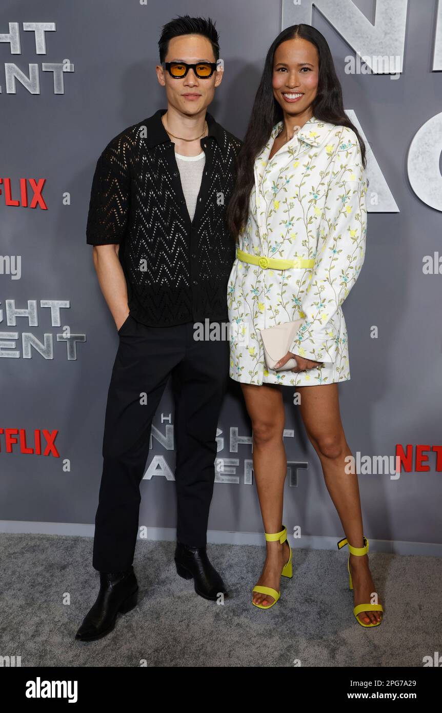 20 March 2023 -Los Angeles, California - Curtis Lum,Fola Evans ...