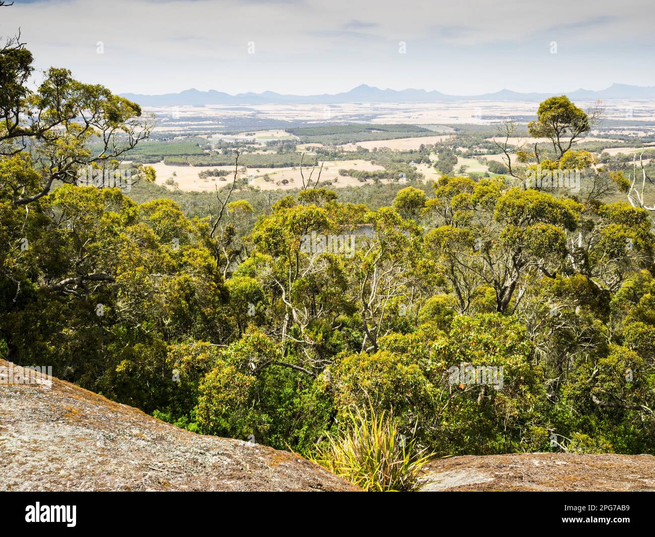 The Stirling Ranges from a granite slab below Hayward Peak on the Nancy ...