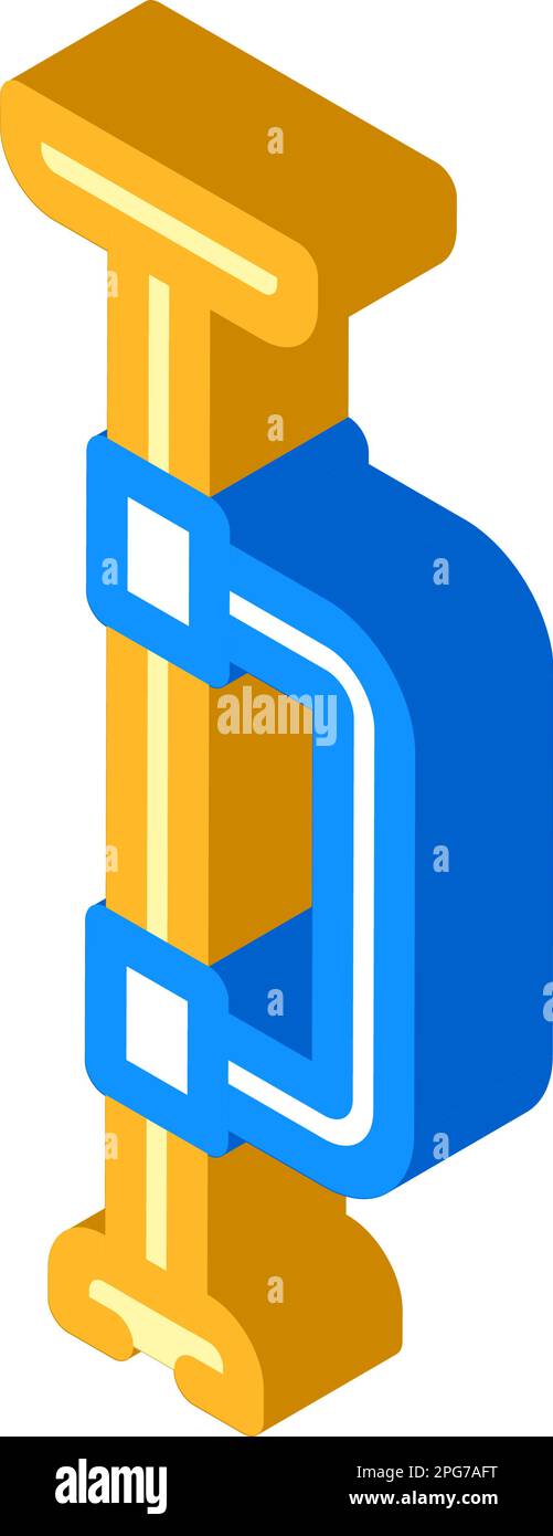 grab rail bathroom interior isometric icon vector illustration Stock ...