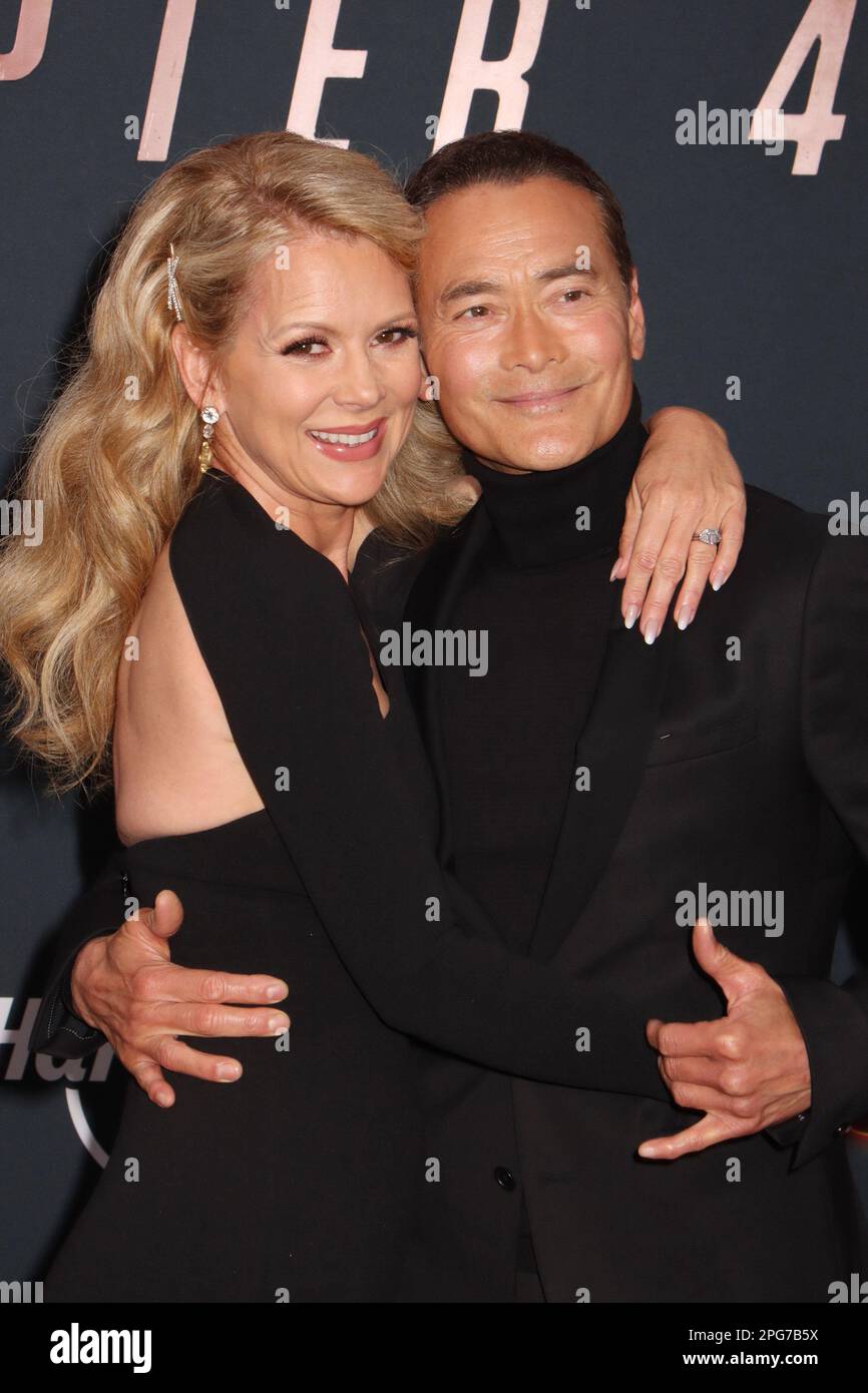 Julie Condra, Mark Dacascos 03/20/2023 “John Wick: Chapter 4” premiere ...
