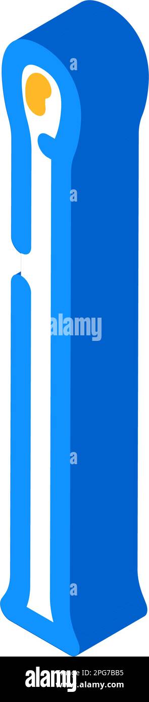 glass stirring rod chemical glassware lab isometric icon vector ...