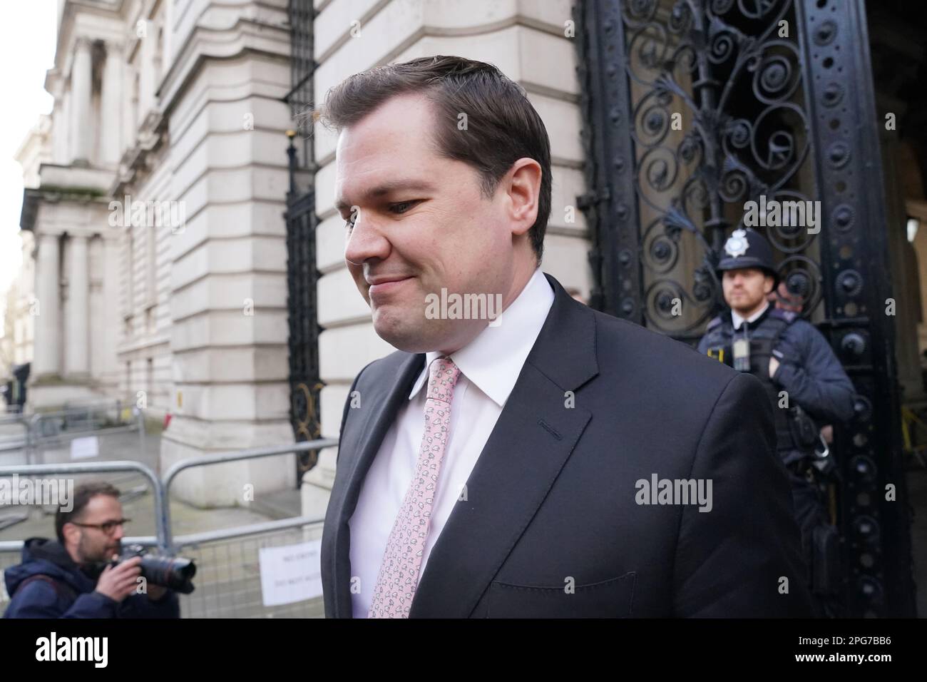 Minister of State at the Home Office Robert Jenrick arriving at 10 ...