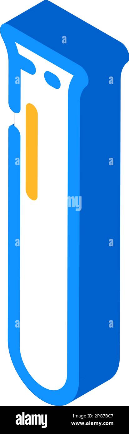 test tubes chemical glassware lab isometric icon vector illustration ...