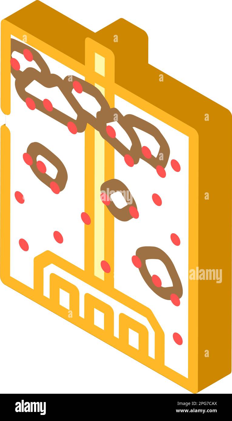 slurry tanks sulfide copper ore isometric icon vector illustration ...