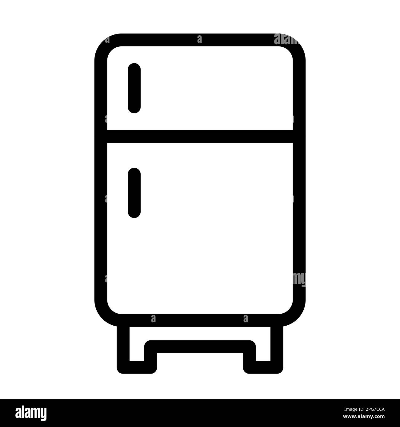 Fridge Vector Thick Line Icon For Personal And Commercial Use Stock Photo - Alamy
