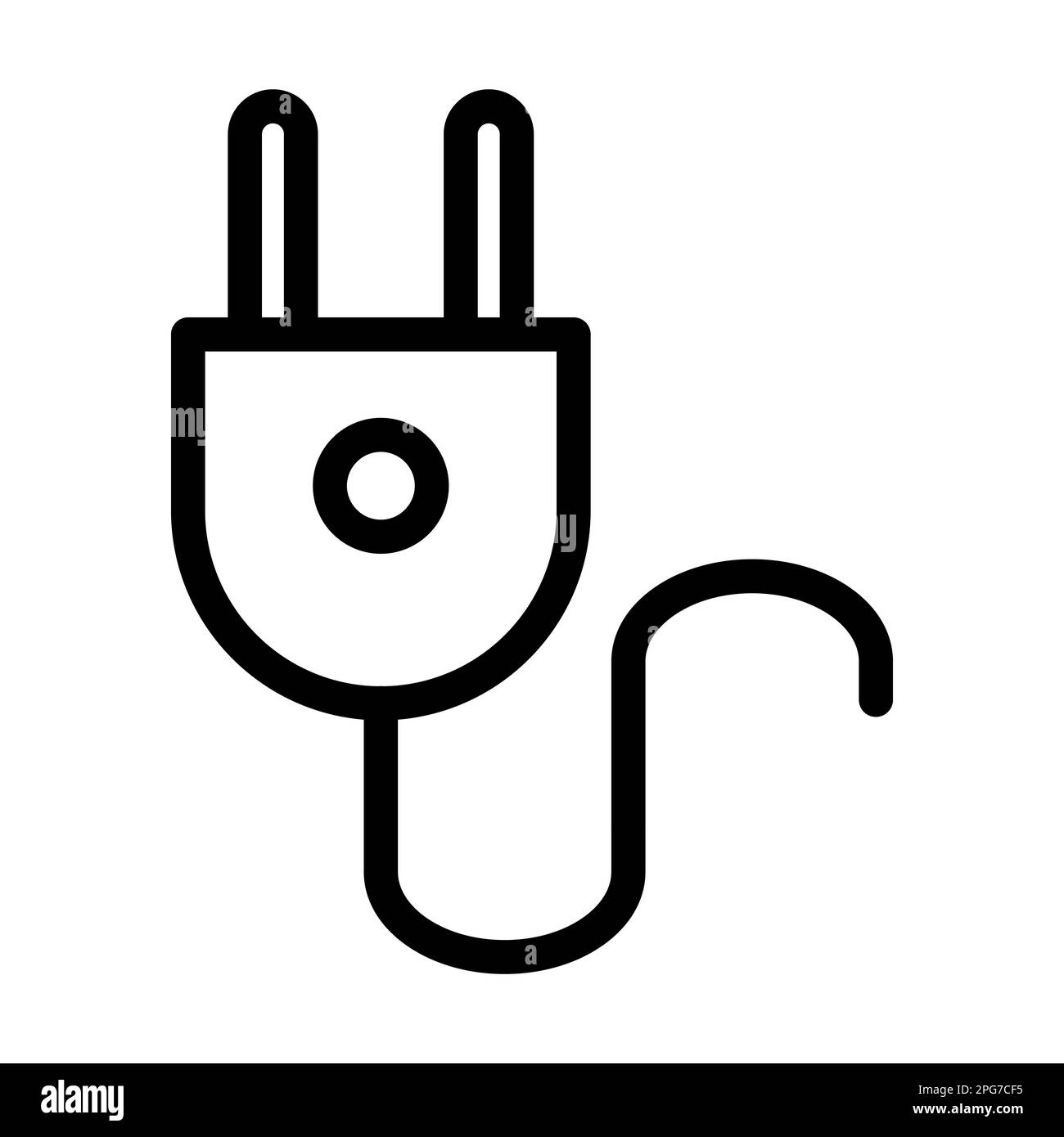 Plug Vector Thick Line Icon For Personal And Commercial Use Stock Photo - Alamy