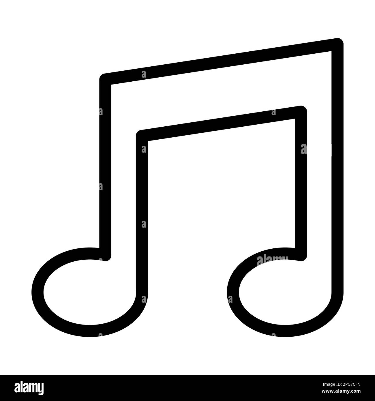Music Player Vector Thick Line Icon For Personal And Commercial Use ...