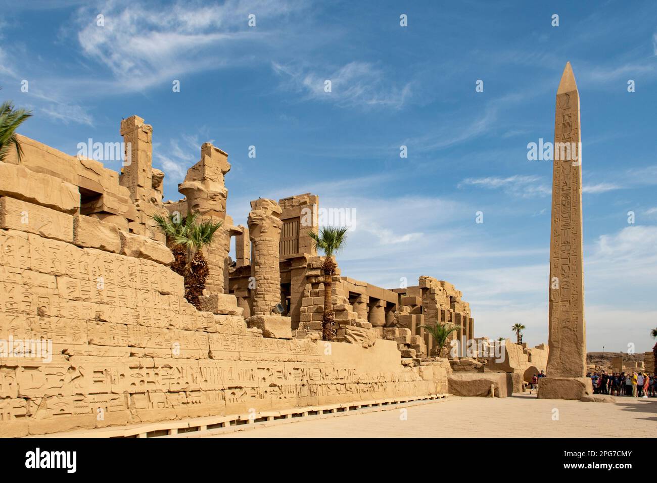 Obelisk at Karnak Temple, Luxor, Egypt Stock Photo - Alamy