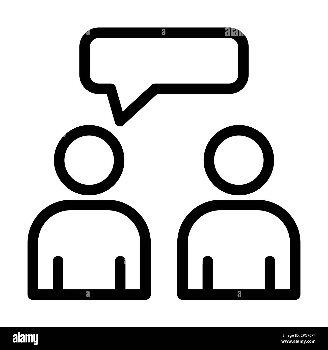 Communicate Vector Thick Line Icon For Personal And Commercial Use Stock Photo - Alamy