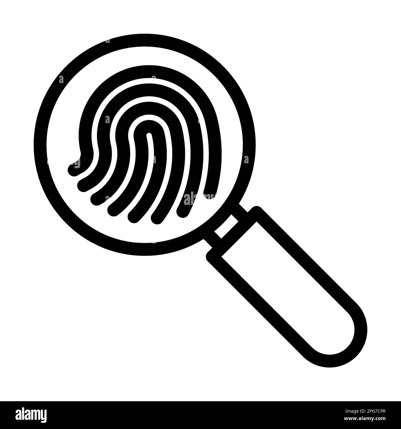 Forensic Vector Thick Line Icon For Personal And Commercial Use Stock Photo - Alamy