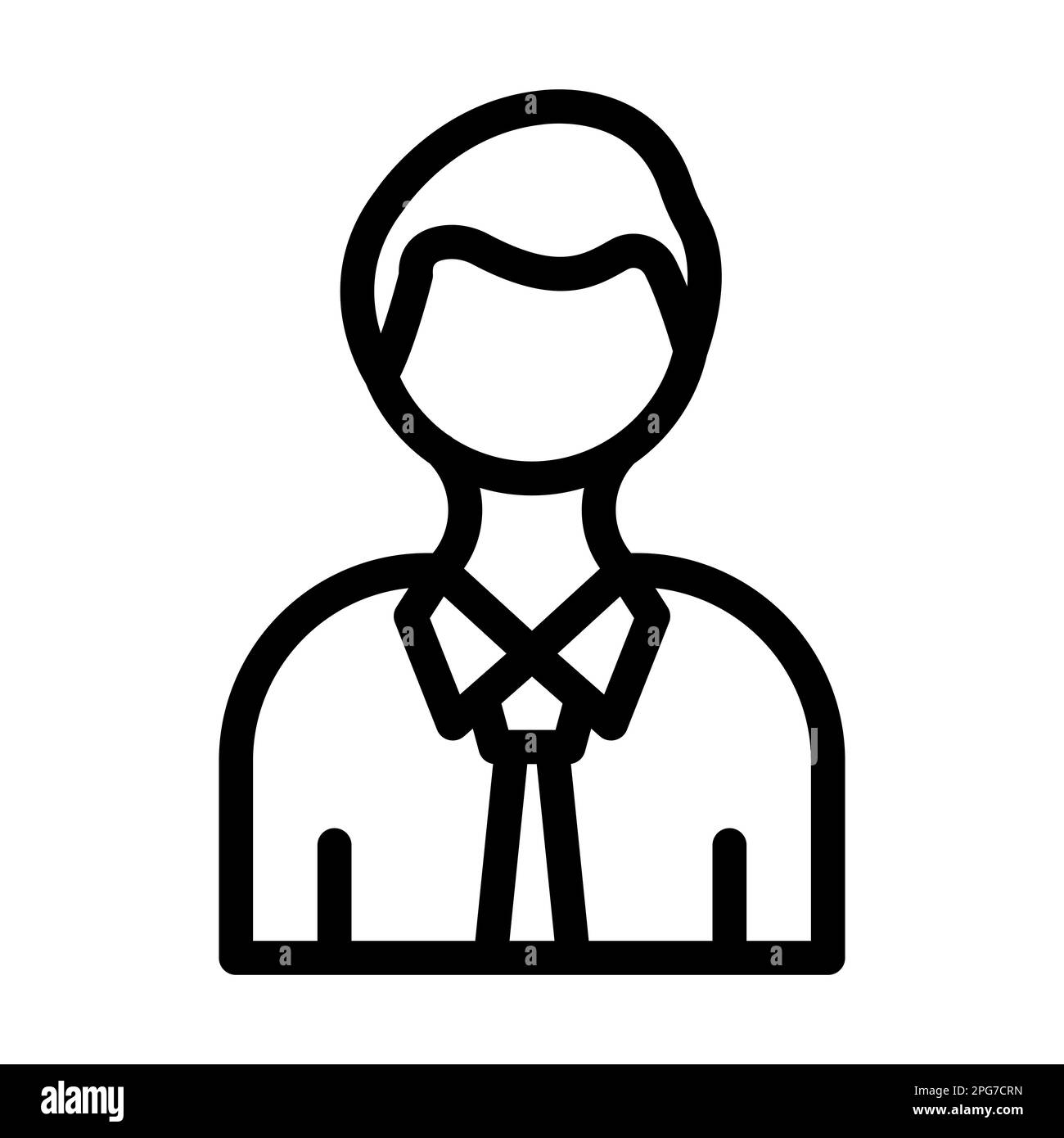 Client Vector Thick Line Icon For Personal And Commercial Use Stock ...