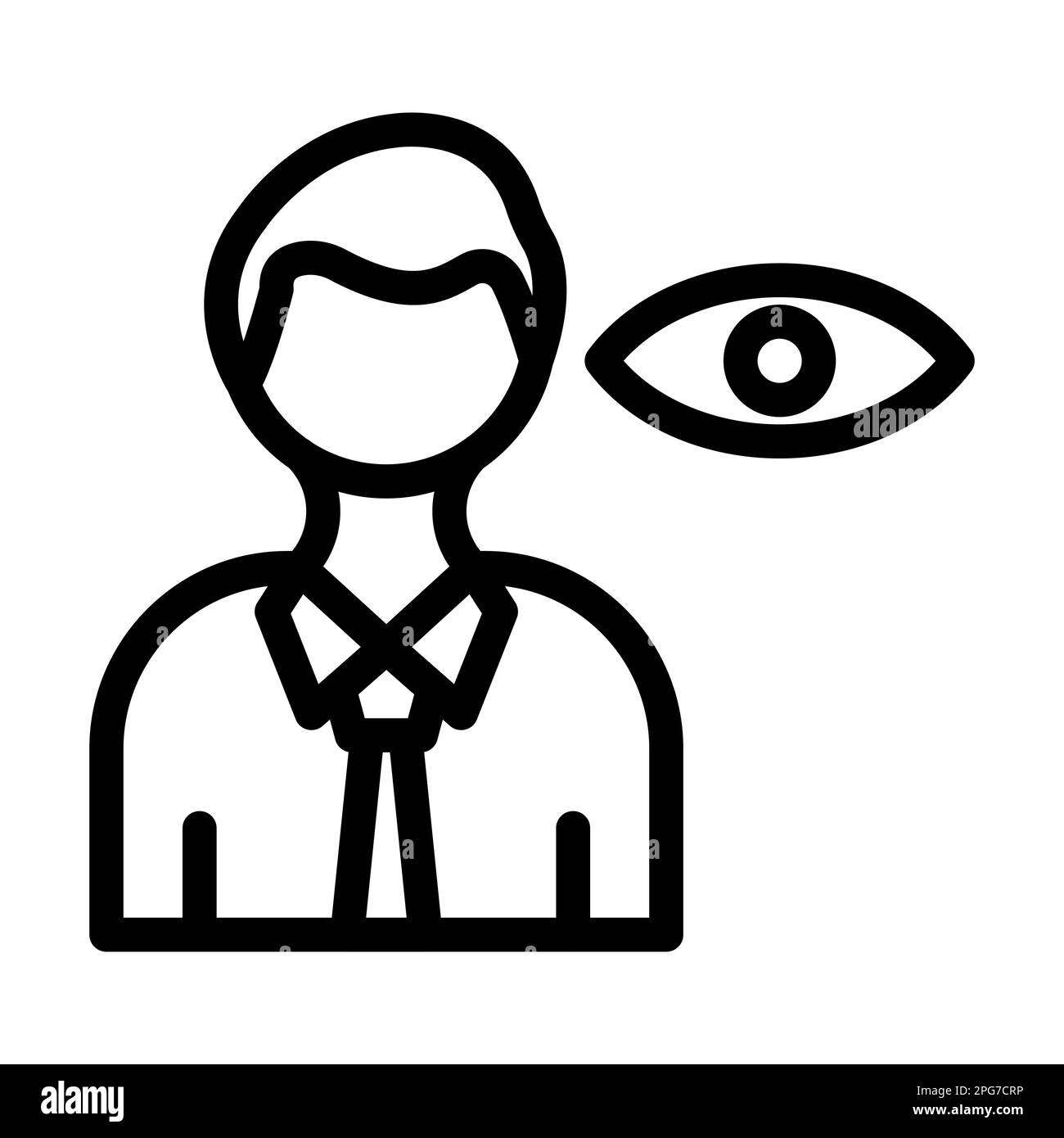 Witness Vector Thick Line Icon For Personal And Commercial Use Stock ...