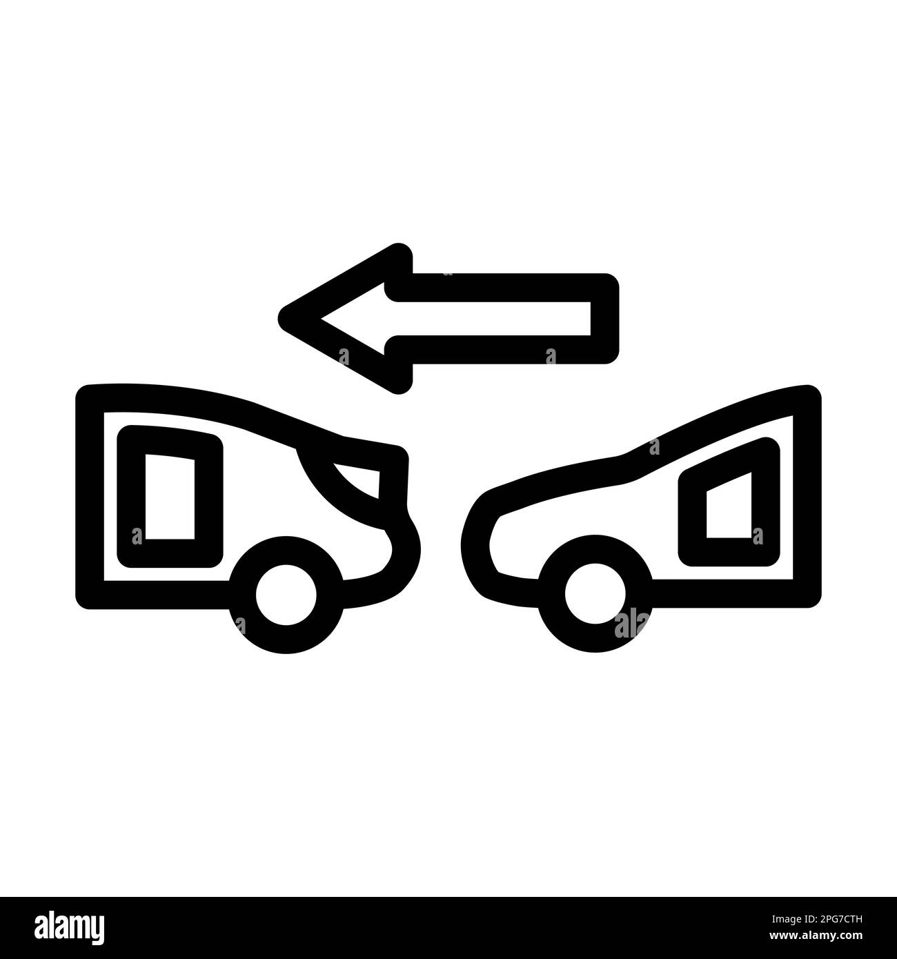 Following Vector Thick Line Icon For Personal And Commercial Use Stock ...