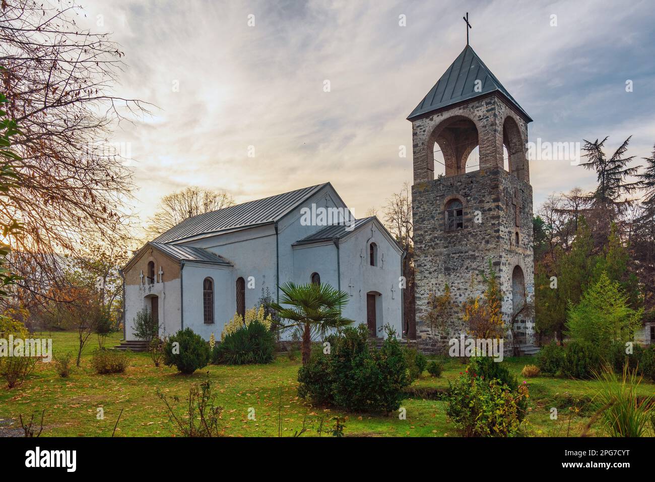 Georgian architecture of saint george church hi-res stock photography ...