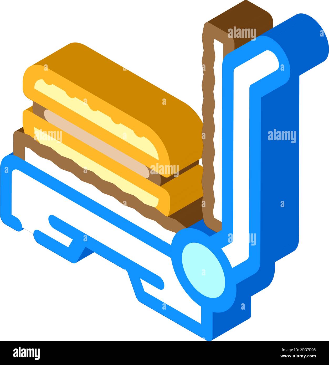 sandwich maker home accessory isometric icon vector illustration Stock ...