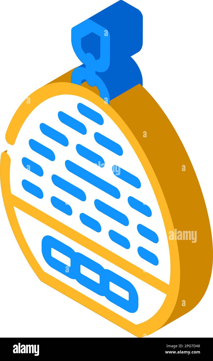 baby sound machine home accessory isometric icon vector illustration ...