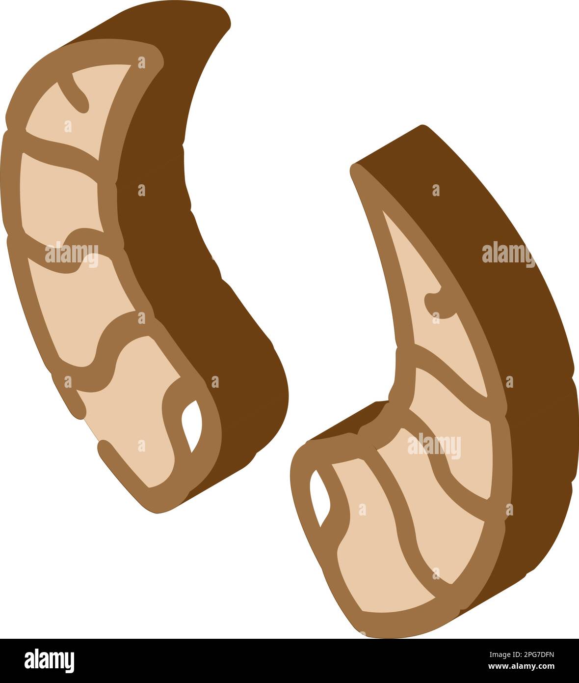 goat horn animal isometric icon vector illustration Stock Vector Image ...