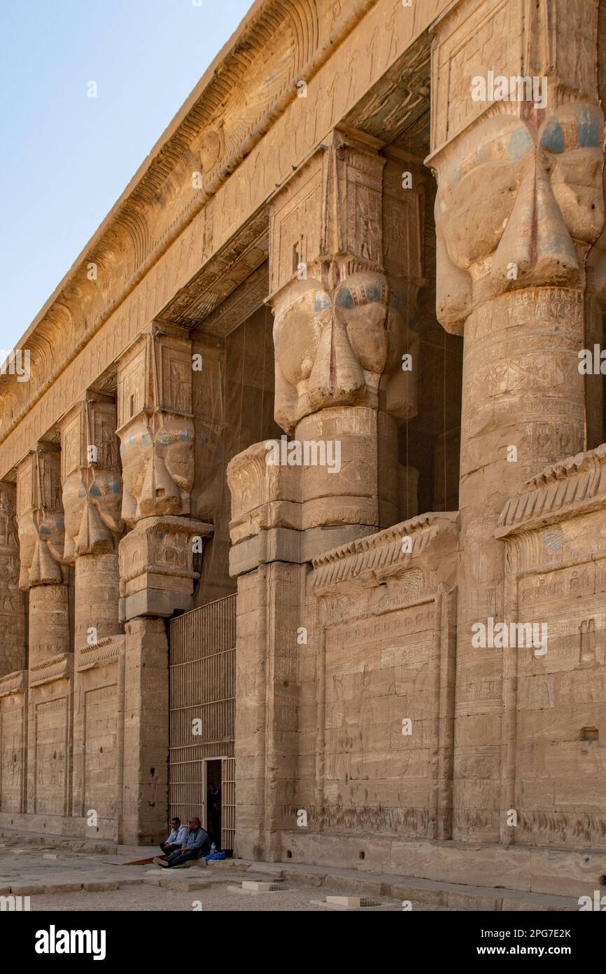 Temple of Hathor, Dendera, Egypt Stock Photo - Alamy