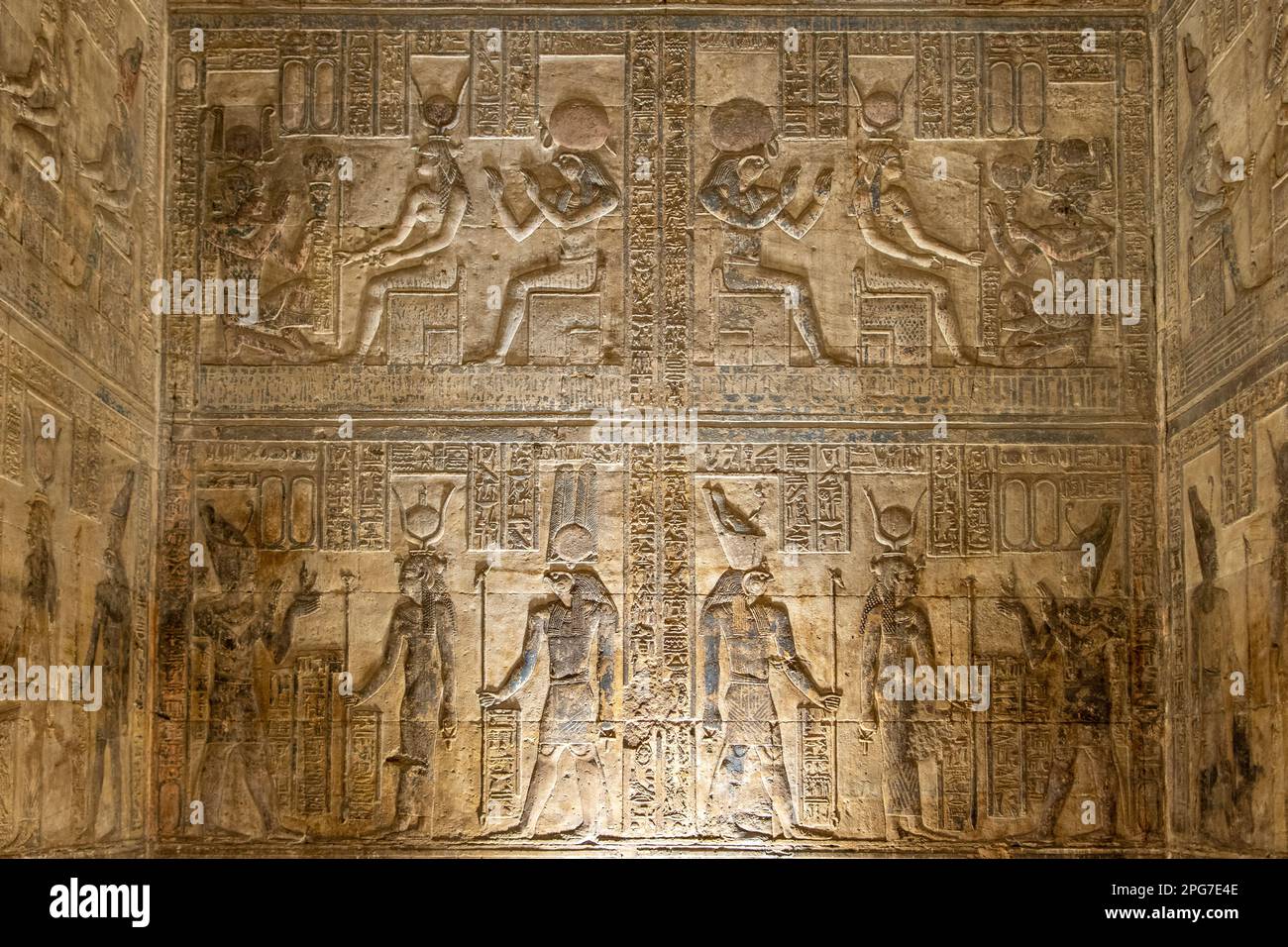 Inside Temple of Hathor, Dendera, Egypt Stock Photo - Alamy
