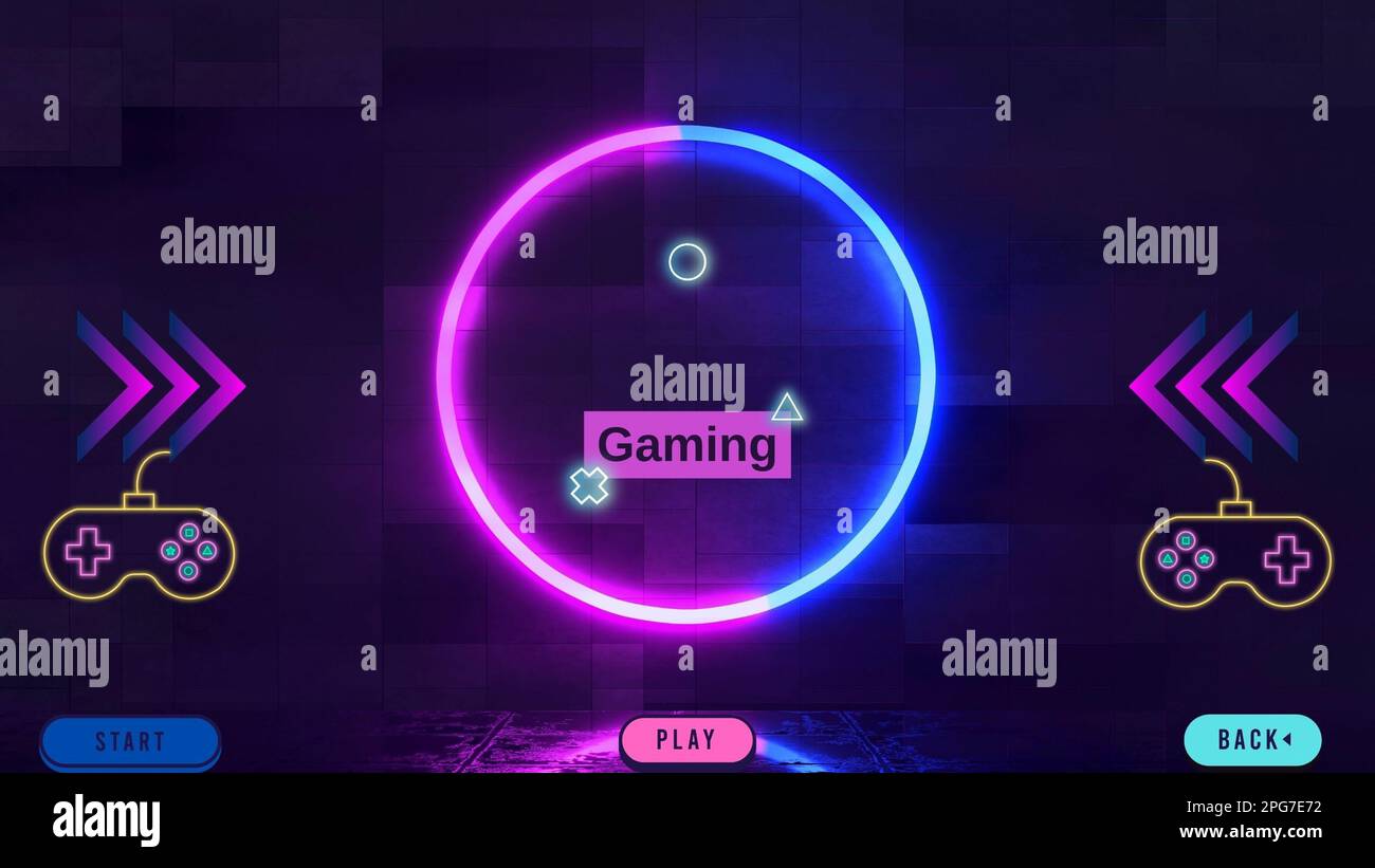 An action-packed video game screen featuring vibrant colors and an ...