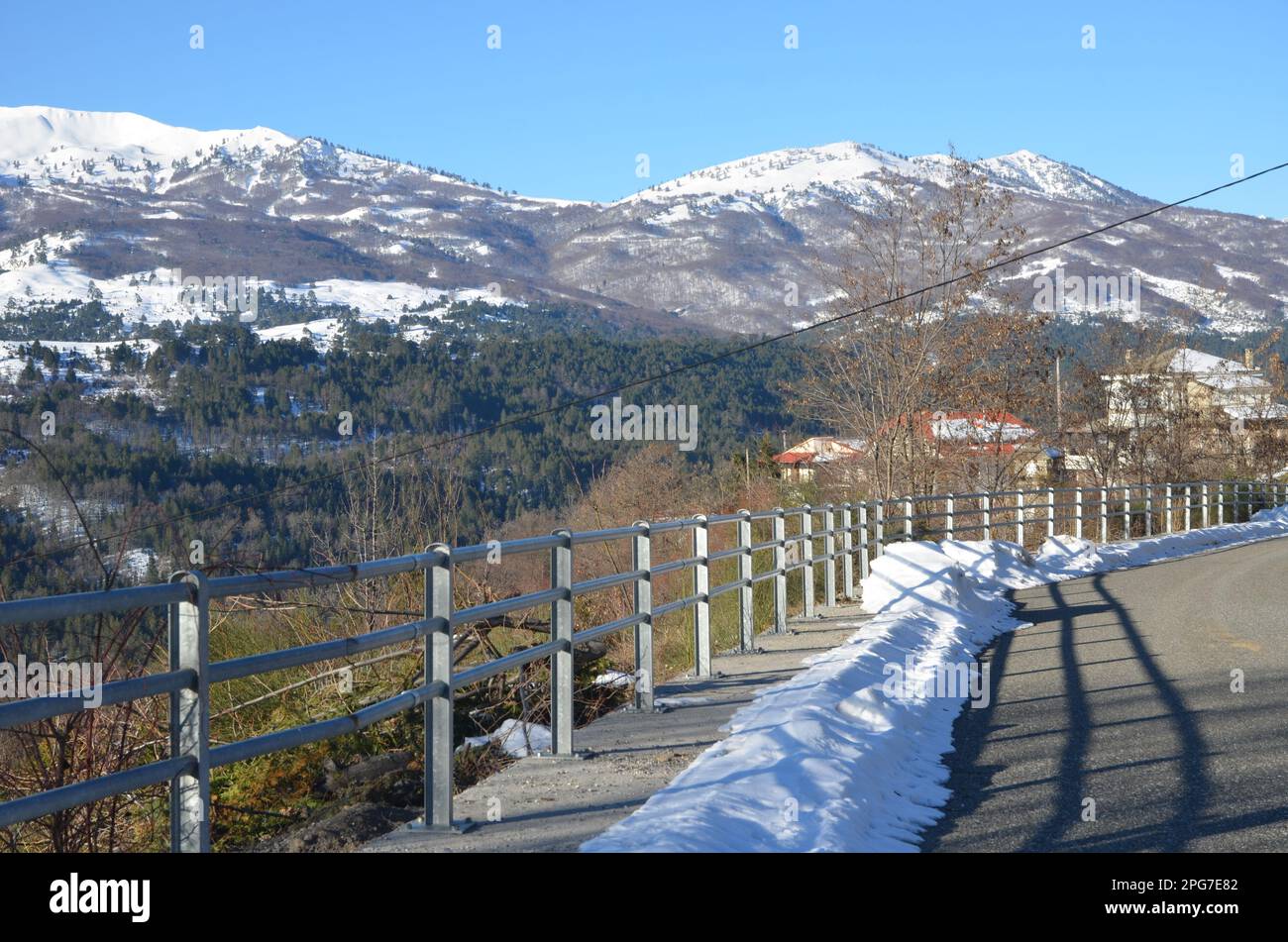 Greece, Northern Greece, Grevena Filippaioi traditional village Stock ...