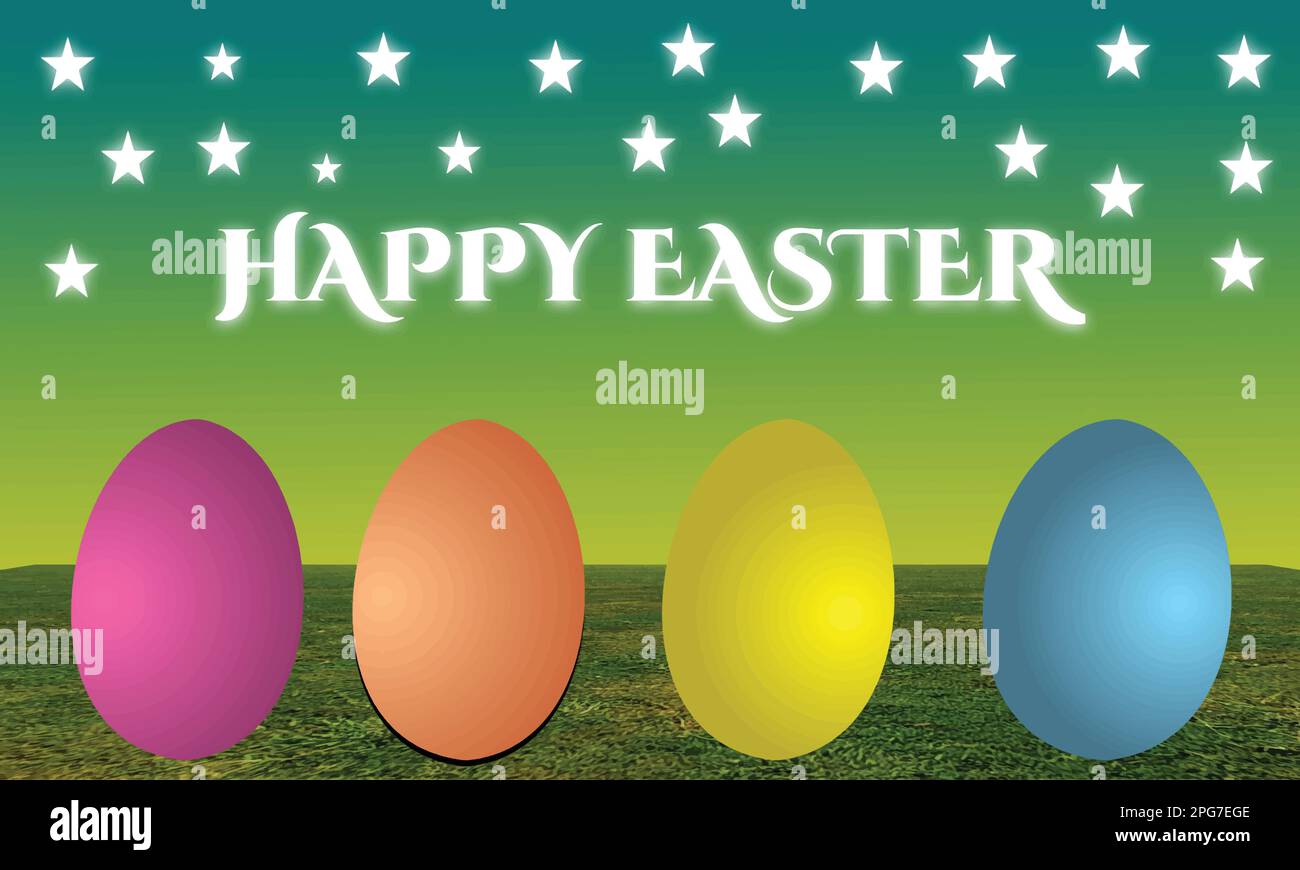 Red decorated easter eggs Stock Vector Images - Alamy