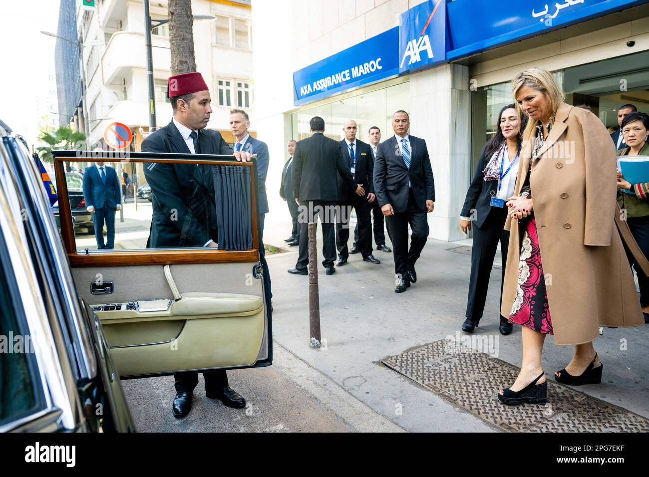 Casablanca, Morocco. 21st Mar, 2023. Queen Maxima attending round table ...