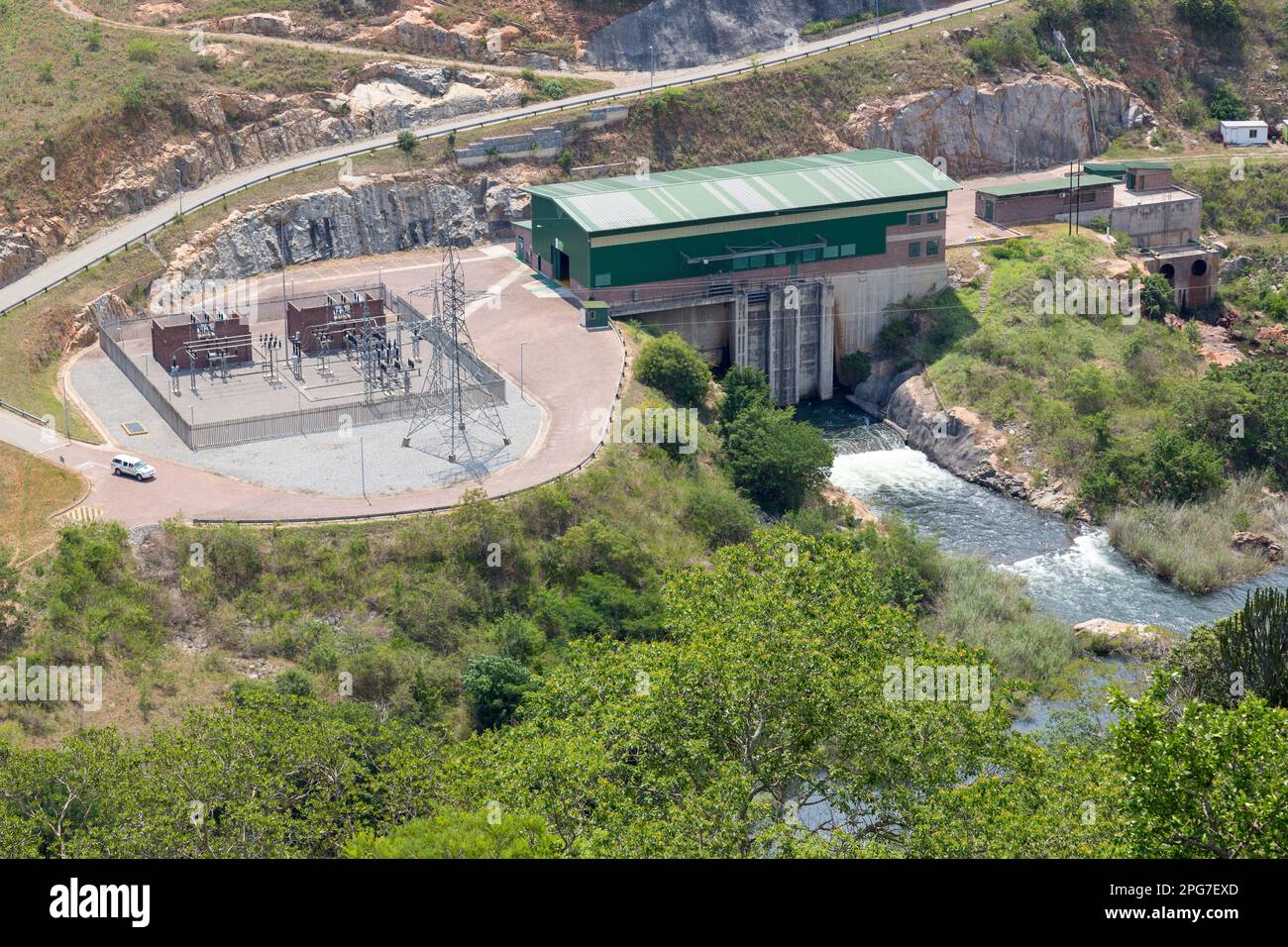 Maguga Hydro Power station located beneath the Maguga dam wall on the ...