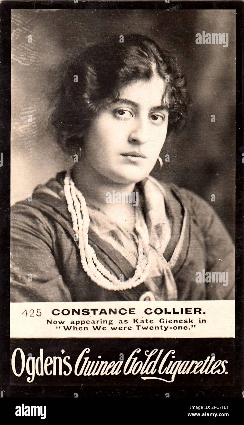 Portrait of Actress Constance Collier - Vintage Cigarette Card ...
