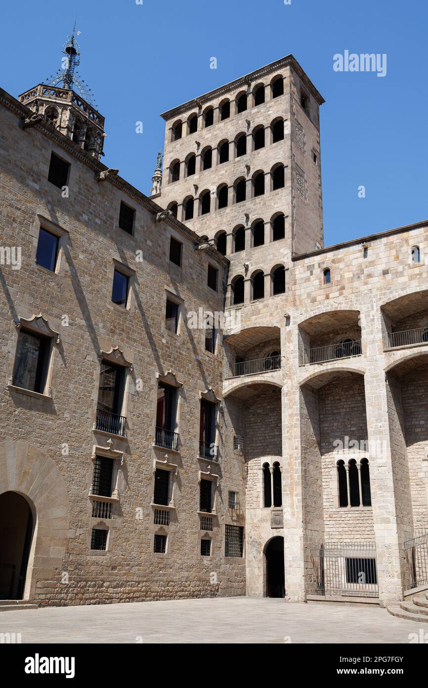Placa del Rei, King's Square, a 14th-century Medieval Public Square in ...