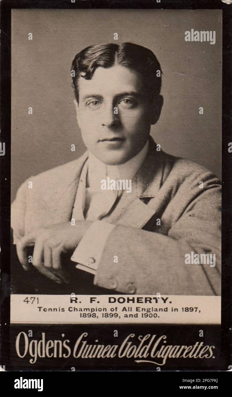 Portrait of Tennis Champion R.F.Doherty - Vintage Cigarette Card ...