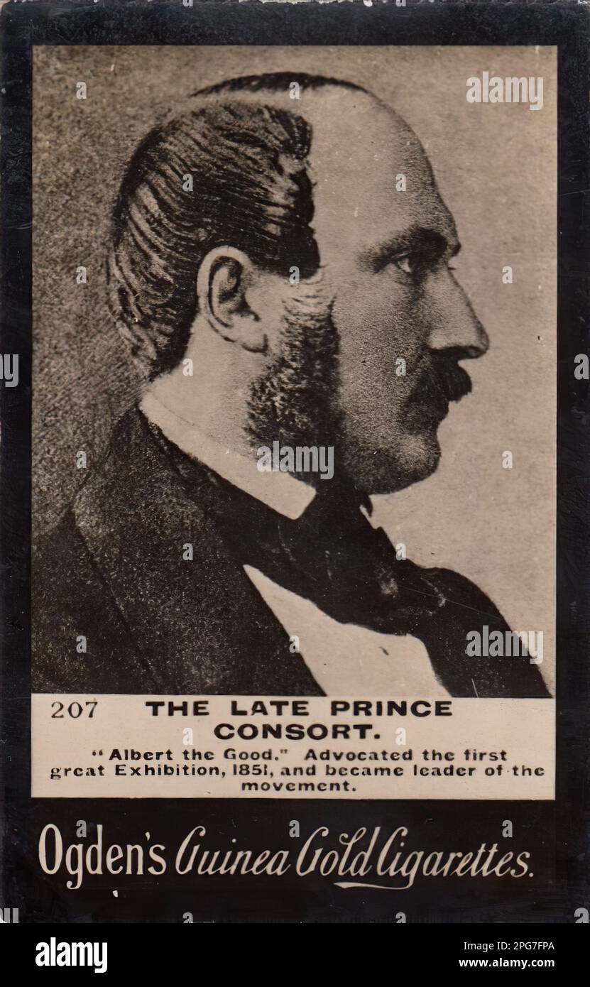 Portrait of Albert the Late Prince Consort - Vintage Cigarette Card ...
