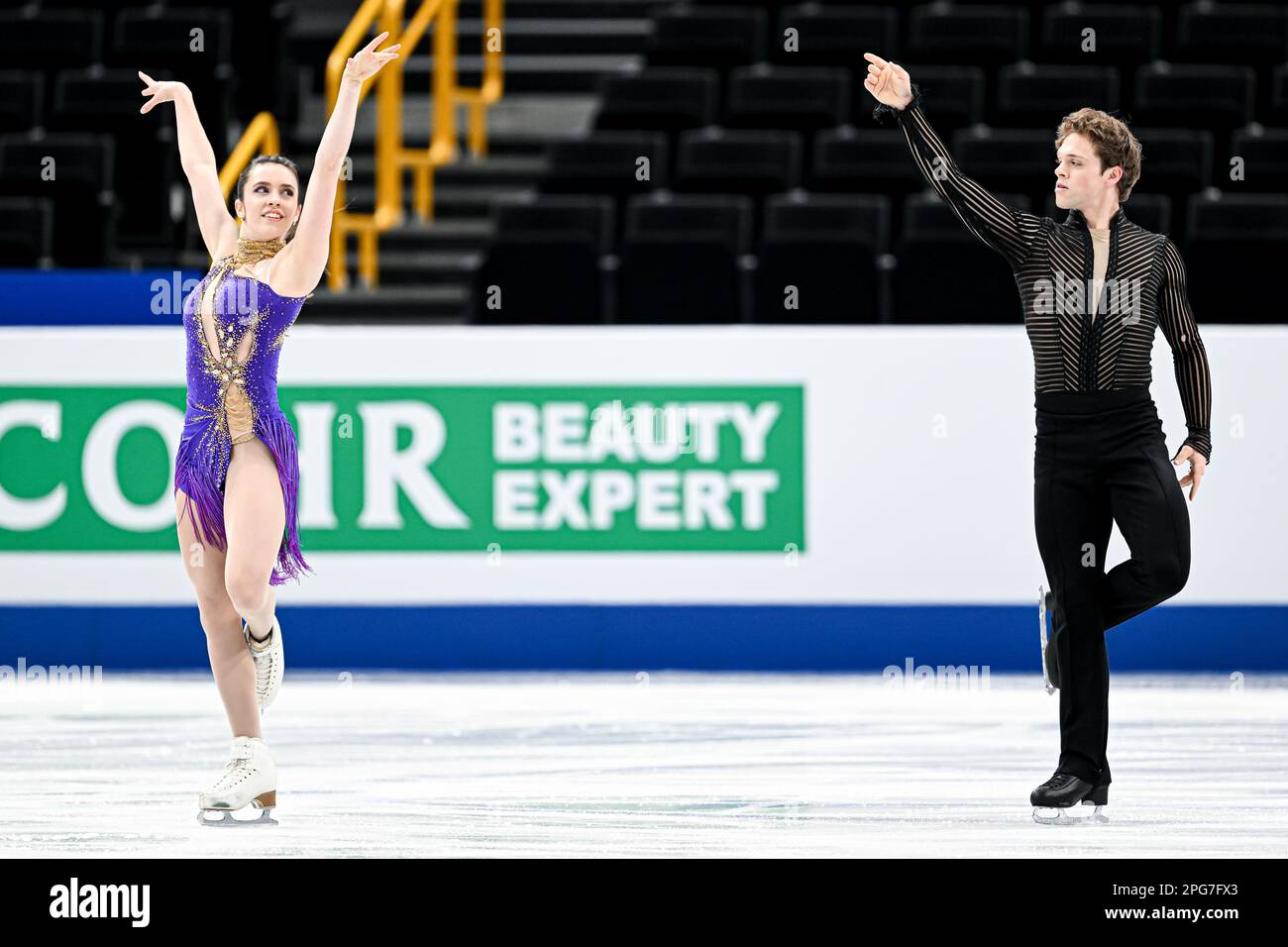 Caroline GREEN & Michael PARSONS (USA), during Ice Dance Practice, at ...