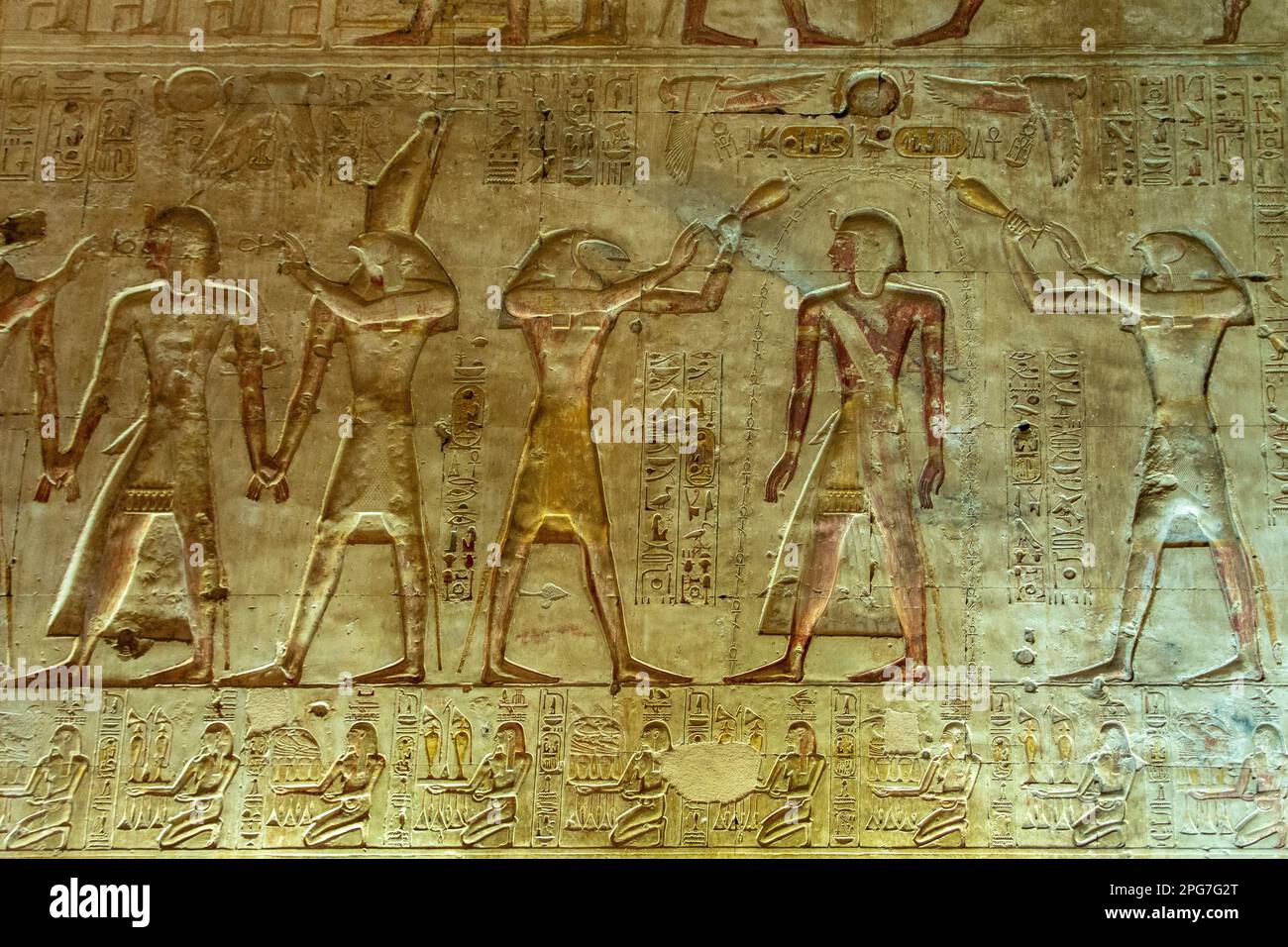 Inside Temple of Seti I, Abydos, Egypt Stock Photo - Alamy