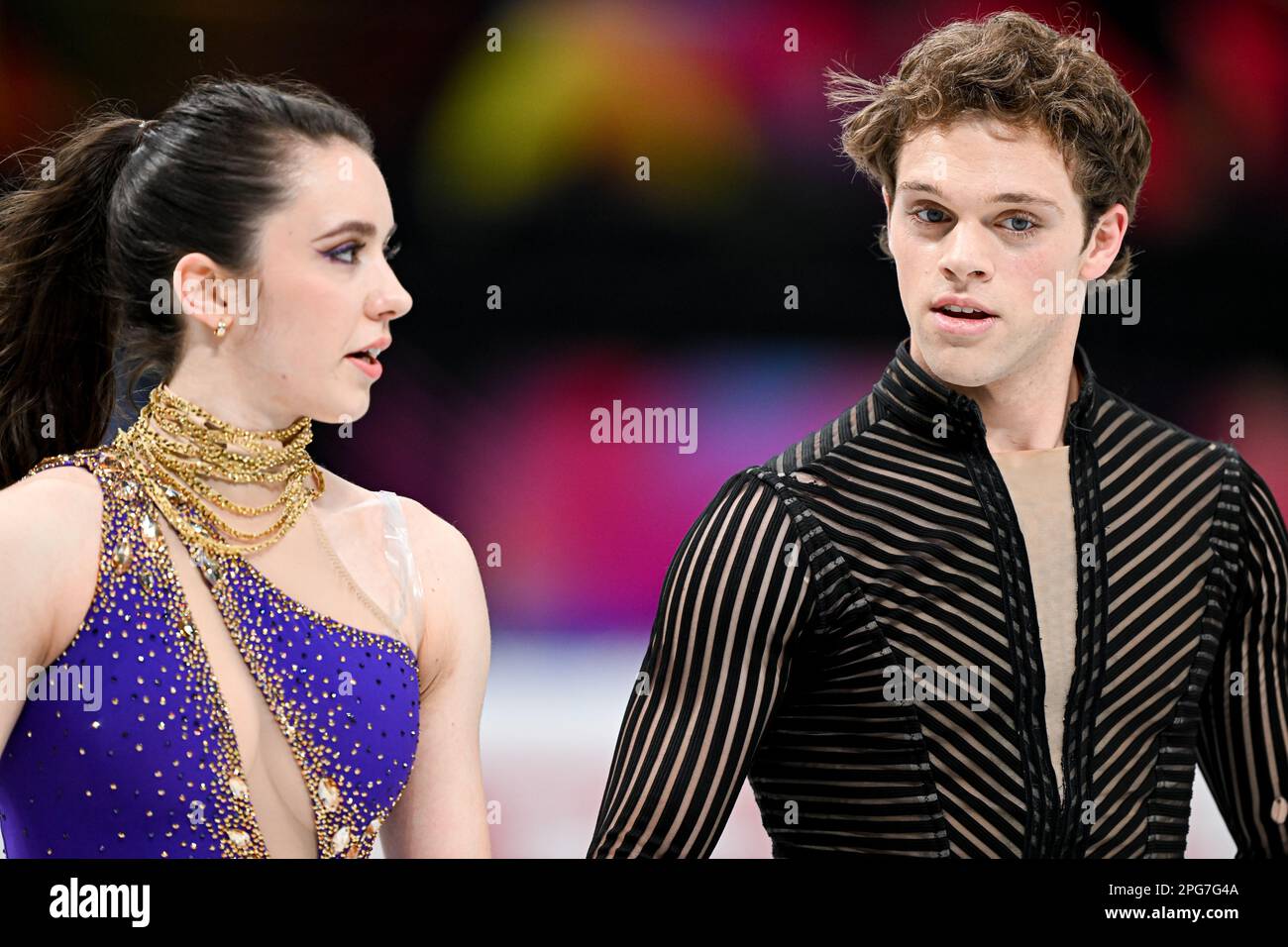 Caroline GREEN & Michael PARSONS (USA), during Ice Dance Practice, at ...