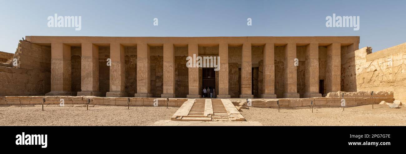 Temple of Seti I, Abydos, Egypt Stock Photo - Alamy