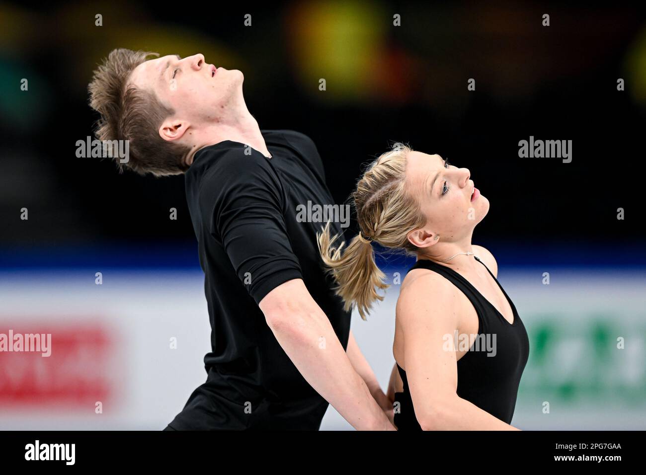 Lydia SMART & Harry MATTICK (GBR), during Pairs Practice, at the ISU ...
