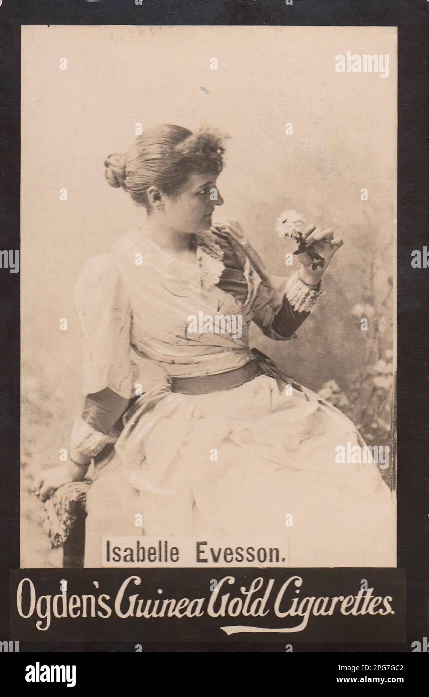 Portrait of Actress Isabelle Evesson - Vintage Cigarette Card ...