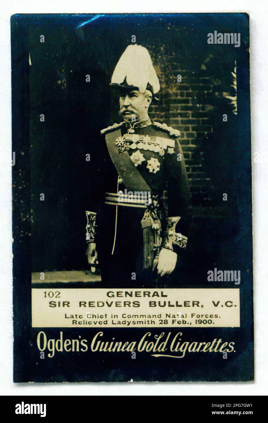 Portrait of Buller - Vintage Guinea Gold Cigarette Card, Victorian Era ...