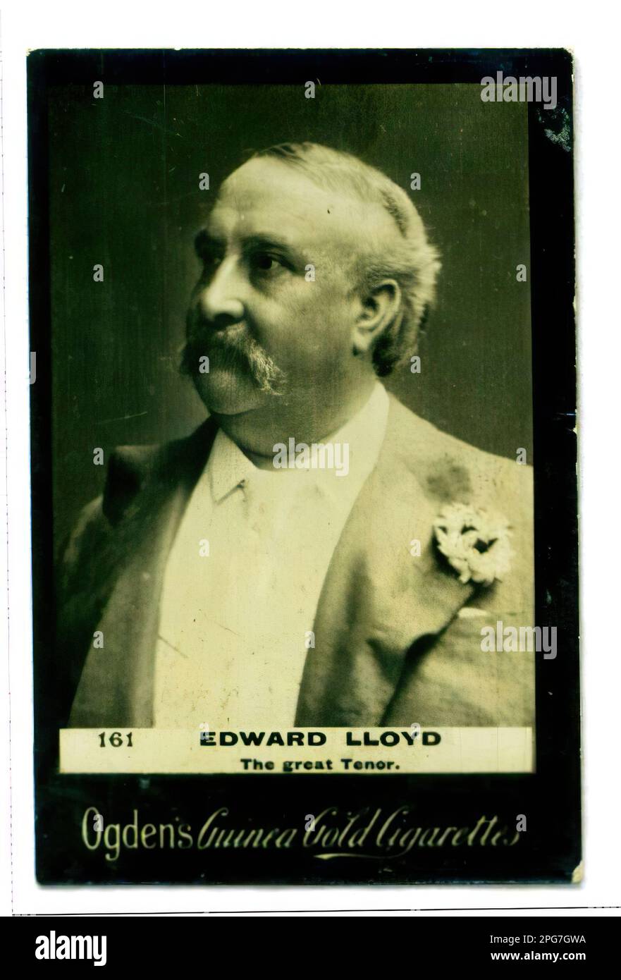 Portrait of Edward Lloyd - Vintage Guinea Gold Cigarette Card ...
